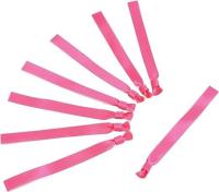 China Custom Logo Polyester Satin Fabric Wristbands 350x15mm for Events Festivals Parties for sale
