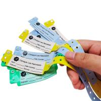 China 170x18mm Child Size PVC ID Bracelet Custom Disposable Soft Plastic Hospital Wristband for sale