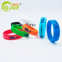 China Custom Logo Glow in Dark Silicone Wristband 202x12x2mm for Events Promotions for sale