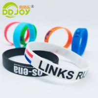 China Custom Logo Glow in Dark Silicone Wristband 202x12x2mm for Events Promotions for sale