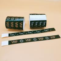 China Green Tyvek Wristbands for Events 250x25mm Custom Logo Stock Festival for sale