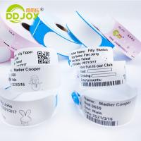 China 257x32mm Thermal Printable Wristband for Hospital Patient ID Adult Size for sale