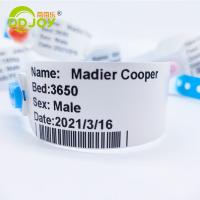 China 257x32mm Thermal Printable Wristband for Hospital Patient ID Adult Size for sale