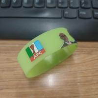 China Custom Silicone Wristbands 202x12x2mm Glow in Dark Rubber Bracelets for Events for sale