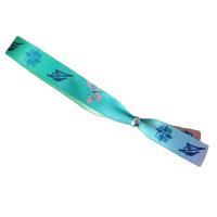 China Custom Eco Friendly Fabric Woven ID Wristband 350x15mm for Events Parties for sale