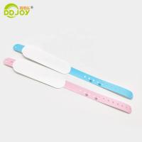 China Adult Thermal ID Wristband 257x32mm Waterproof Direct Thermal Custom Logo for sale