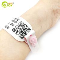 China Adult Thermal ID Wristband 257x32mm Waterproof Direct Thermal Custom Logo for sale