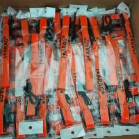 China Custom Offset Printing Nylon Flashing LED Bracelets 255x20mm Glow in Dark for Events for sale