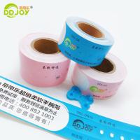 China Adult Thermal ID Wristband 257x32mm Waterproof Direct Thermal Custom Logo for sale