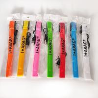 China Custom Offset Printing Nylon Flashing LED Bracelets 255x20mm Glow in Dark for Events for sale
