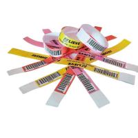 China Waterproof Tyvek QR Code Wristbands 250x25mm for Event Staff VIP Tickets for sale