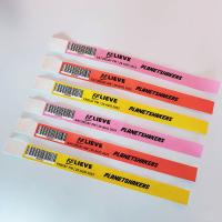 China Waterproof Tyvek QR Code Wristbands 250x25mm for Event Staff VIP Tickets for sale