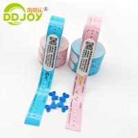China 205x25mm Child Thermal Paper Printable Wristband for Concert VIP Admission for sale