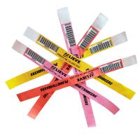 China Waterproof Tyvek QR Code Wristbands 250x25mm for Event Staff VIP Tickets for sale
