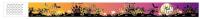 China DDJOY 100pcs Happy Halloween Tyvek Wristbands Waterproof 250x25mm for Parks Events for sale