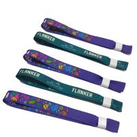 China Custom Polyester Ribbon Wristbands 350x15mm for Festival Events Party Supplies for sale
