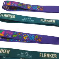 China Custom Polyester Ribbon Wristbands 350x15mm for Festival Events Party Supplies for sale
