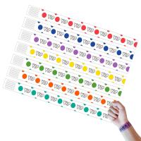 China Custom Tyvek Wristbands 100pcs One Time VIP Event Wristband 250x25mm with Logo for sale