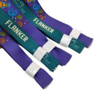 China Custom Polyester Ribbon Wristbands 350x15mm for Festival Events Party Supplies for sale