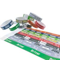 China Custom Tyvek Wristbands 100pcs One Time VIP Event Wristband 250x25mm with Logo for sale