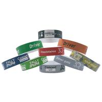 China Custom Tyvek Wristbands 100pcs One Time VIP Event Wristband 250x25mm with Logo for sale
