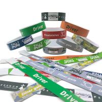 China Custom Tyvek Wristbands 100pcs One Time VIP Event Wristband 250x25mm with Logo for sale