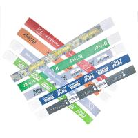 China Custom Tyvek Wristbands 100pcs One Time VIP Event Wristband 250x25mm with Logo for sale