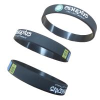 China Custom Silicone Wristband 202x12x2mm Debossed Logo Waterproof for Events for sale