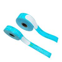 China Custom Printed Thermal Paper Wristband Lock Type 257x32mm Adult Size for Events for sale