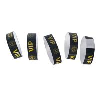 China Custom Waterproof Tyvek Wristband 250x19mm for Wedding Events Festivals ID Bracelet for sale
