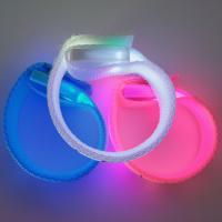 China Custom Printing LED Wrist Band 255x20mm Glowing in the Dark for Parties Events for sale