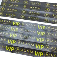 China Custom Logo Tyvek Wristbands 250x25mm Waterproof ID Tickets for Events Festivals for sale