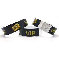 China Custom Logo Tyvek Wristbands 250x25mm Waterproof ID Tickets for Events Festivals for sale