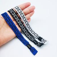 China Custom Polyester Woven Wristbands 350x15mm Tear Resistant for Festivals Hotels for sale