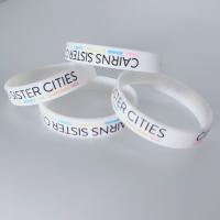China Glow in Dark Custom Silicone Wristband 202x12x2mm for Events Festivals for sale