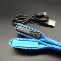 China Custom Silk Screen Nylon LED Wristband 255x20mm Glow in Dark Night Running Armband for sale