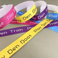 China Promotion Gifts Customized Disposable Paper Wristbands with Custom Logo ID Solution for sale