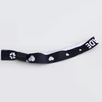 China Custom Logo Woven Fabric Wristband 350x15mm for Festival Events One Time Use for sale