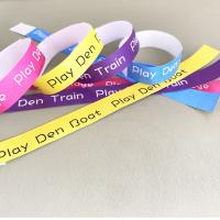 China Promotion Gifts Customized Disposable Paper Wristbands with Custom Logo ID Solution for sale