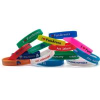 China Custom Silicone Wristband 202x12x2mm Glow in Dark Waterproof Orange Bracelet for sale