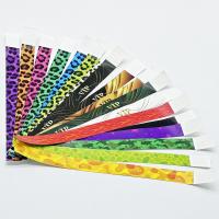 China Custom Printed Orange Tyvek Wristbands 250x25mm for Events Fast Shipping for sale