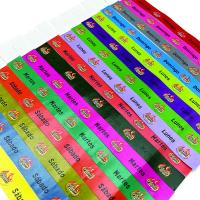 China Custom Printed Orange Tyvek Wristbands 250x25mm for Events Fast Shipping for sale