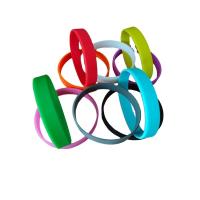 China Embossed Technique Multicolor Silicone Wristband Rubber Bracelets for Nautical Style for sale