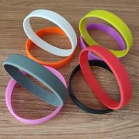 China Embossed Technique Multicolor Silicone Wristband Rubber Bracelets for Nautical Style for sale