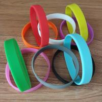 China Embossed Technique Multicolor Silicone Wristband Rubber Bracelets for Nautical Style for sale