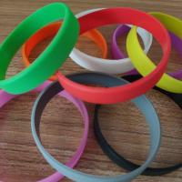 China Embossed Technique Multicolor Silicone Wristband Rubber Bracelets for Nautical Style for sale