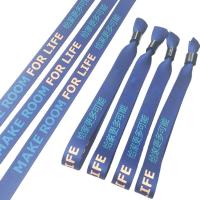 China Custom Polyester RFID Wristbands 350x15mm for Festival Events with Logo Printing for sale