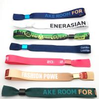 China Custom Polyester RFID Wristbands 350x15mm for Festival Events with Logo Printing for sale