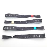 China Custom Polyester RFID Wristbands 350x15mm for Festival Events with Logo Printing for sale