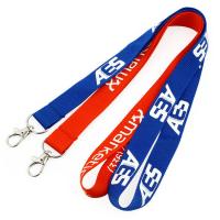 China Custom Logo Keychain Neck Strap Lanyard Thermal Transfer Printed for Office Essential for sale